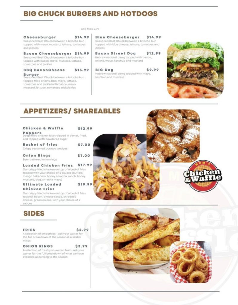 Food Menu - U31 Bar - North Park